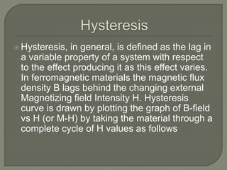 B-H curve (hysteresis loop) | PPTX