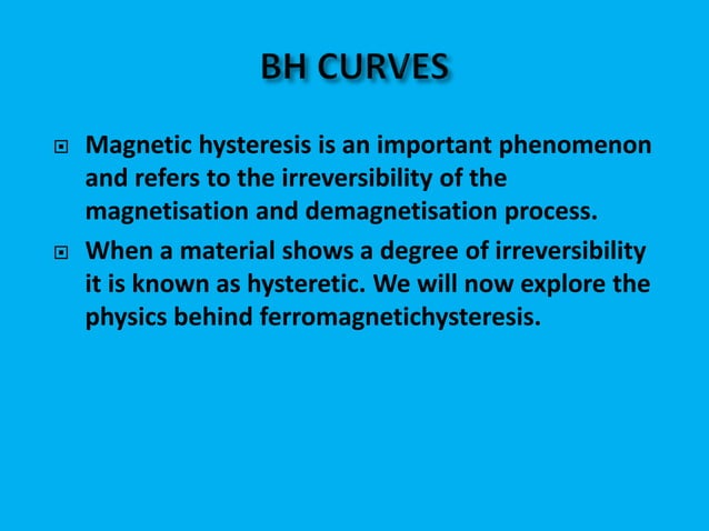BH Curve | PPTX | Physics | Science
