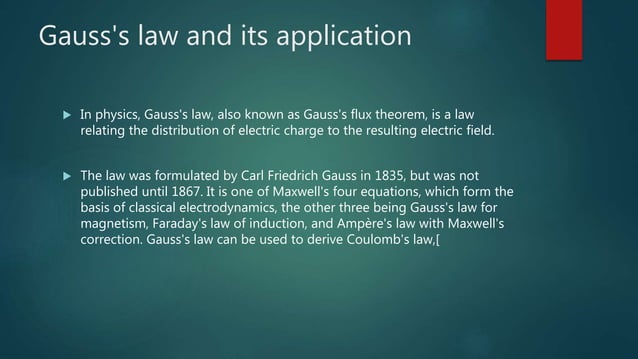 ELECTROSTATIC INDUCTION AND GAUSS LAW | PPTX | Chemistry | Science