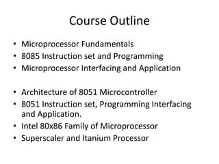 Microprocessor and Microcontroller lec1 | PPT
