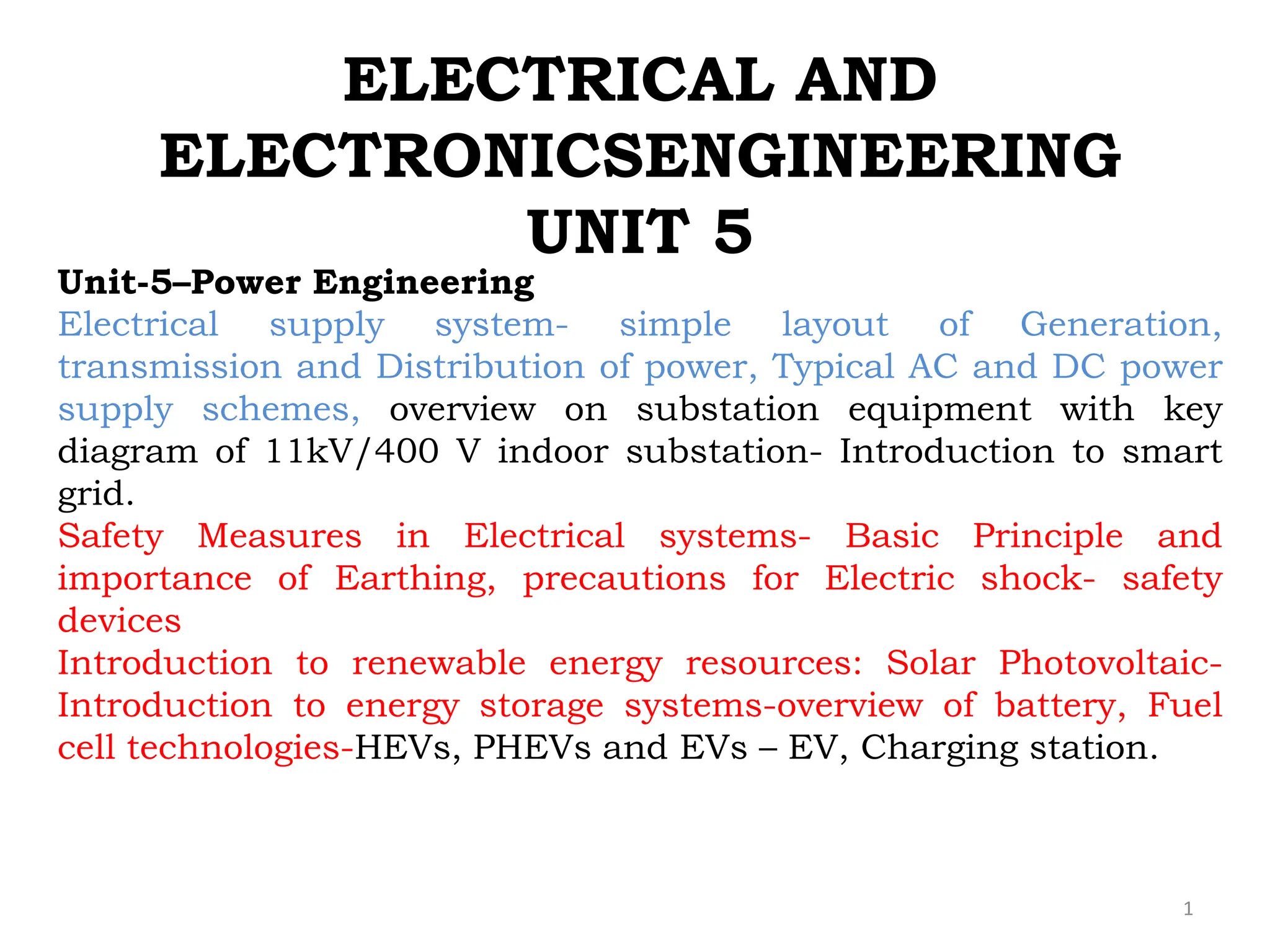 EEE Unit , electronic and electrical engineering | PPT