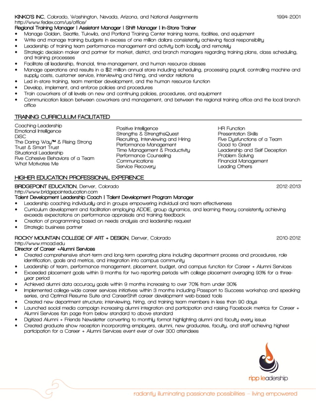 Mara B Vernon CPCC PCC CDWF Resume | PDF