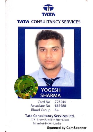 Identity Card, TCS | PDF