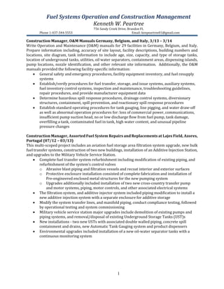 Resume for Kenneth Peartree (Full) | PDF