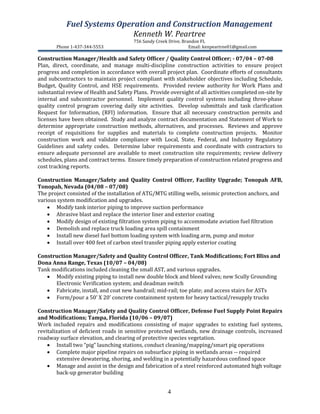 Resume for Kenneth Peartree (Full) | PDF