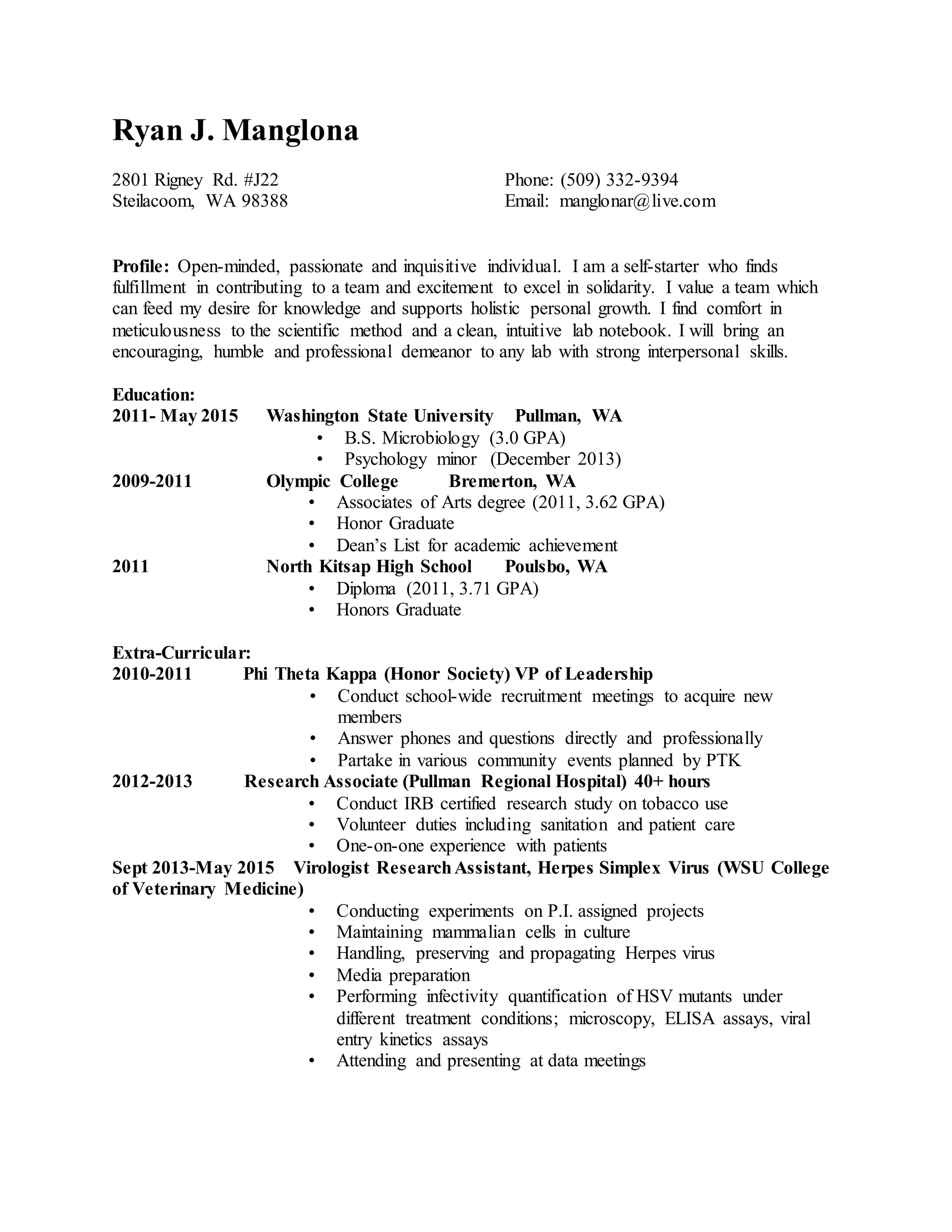 CV_Ryan Manglona | PDF