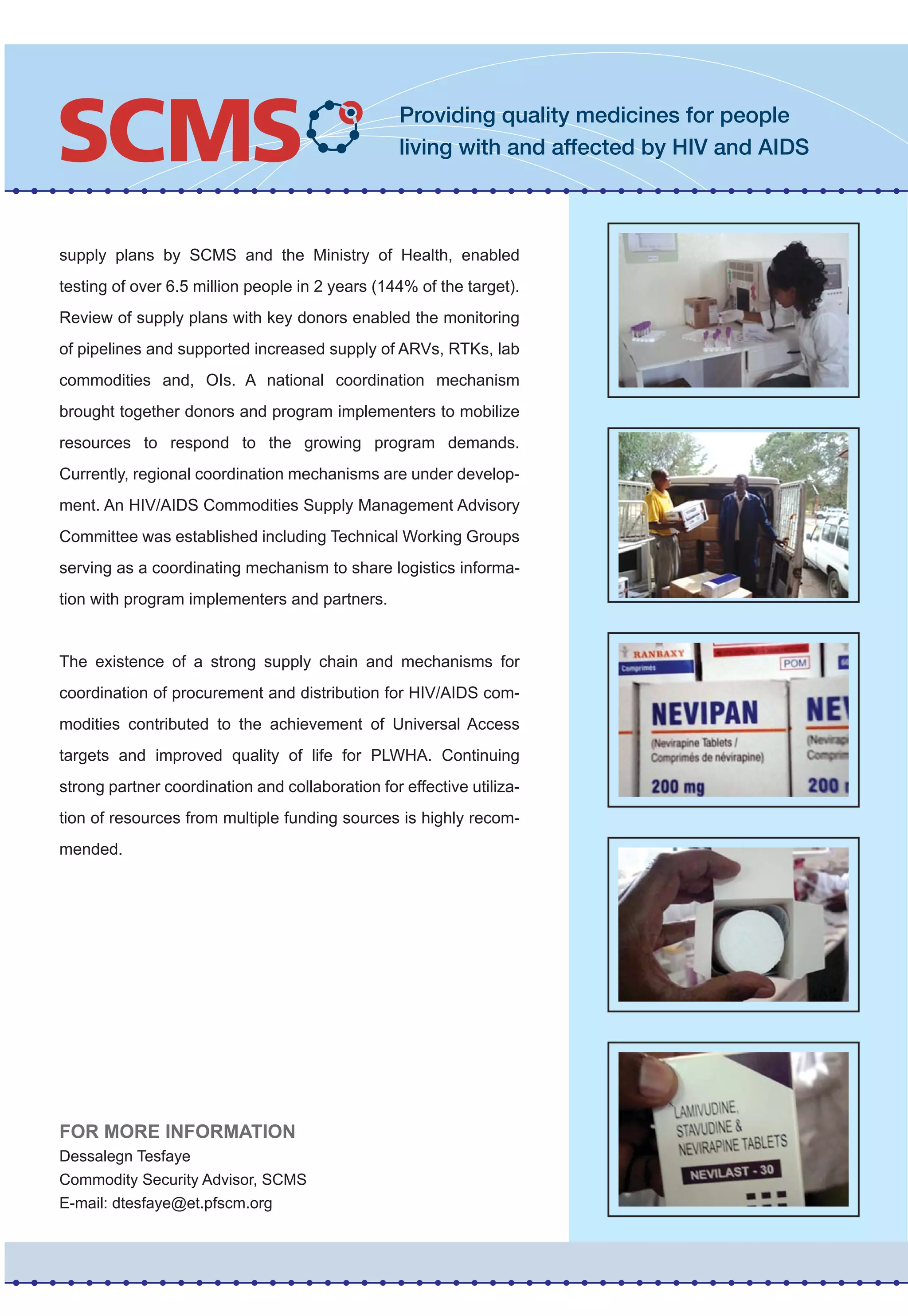 SCMS_Brochures_ethiopia | PDF | Infectious Diseases | Diseases and ...