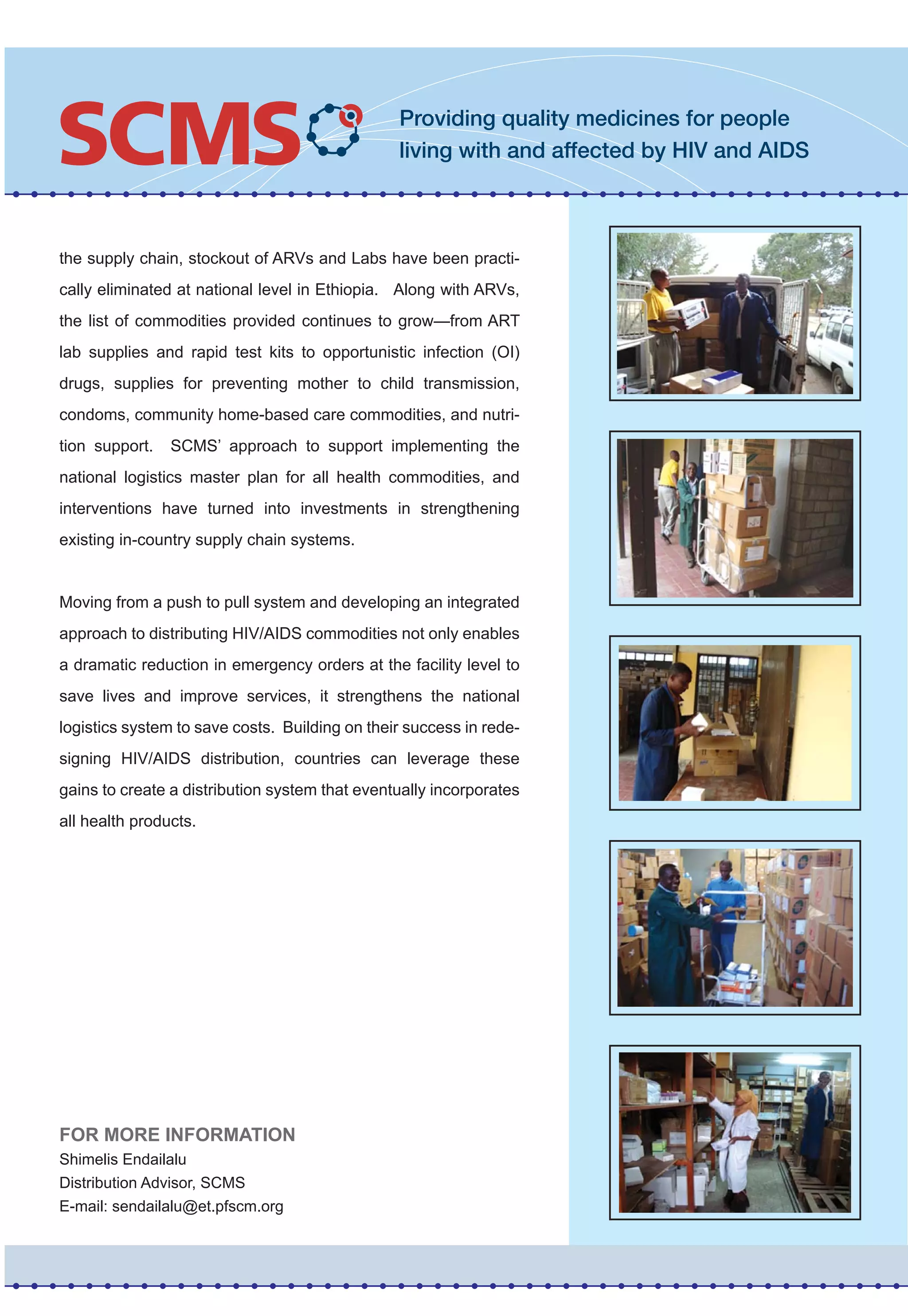 SCMS_Brochures_ethiopia | PDF | Infectious Diseases | Diseases and Conditions