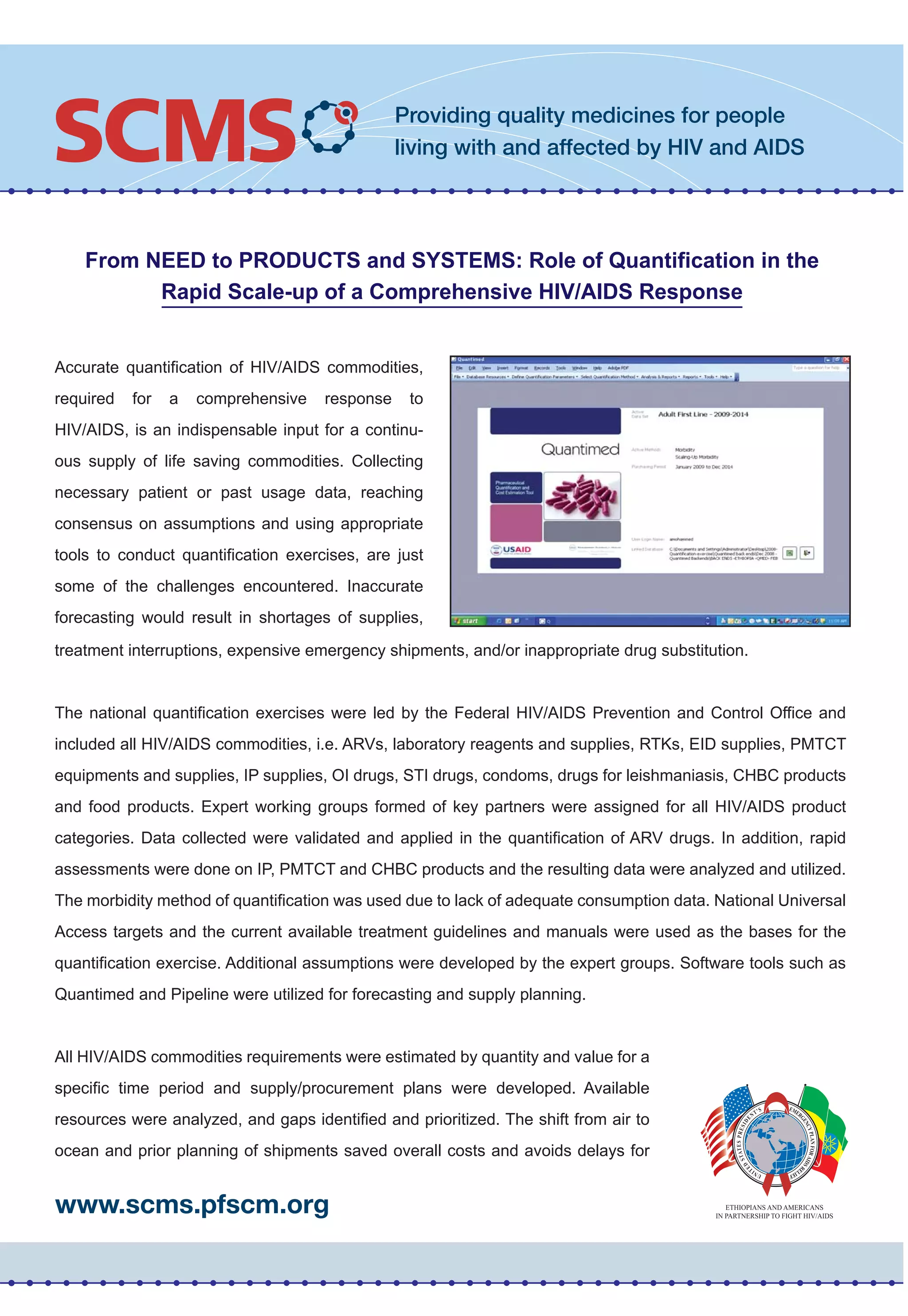 SCMS_Brochures_ethiopia | PDF | Infectious Diseases | Diseases and Conditions