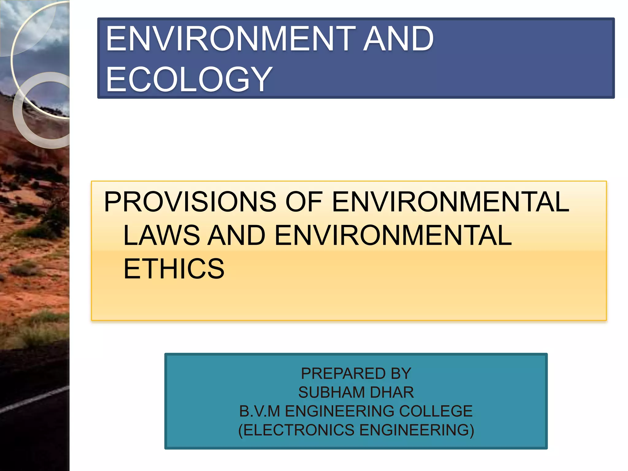 environmental laws | PPTX