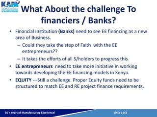 Financing of Energy Efficiency Initiatives | PPT