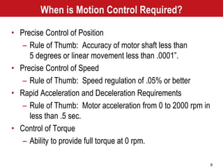 Motion Control Theory. servomotor | PDF