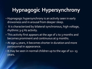EEG of Children and Sleep | PPTX