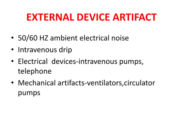 Eeg Artifacts Ppt