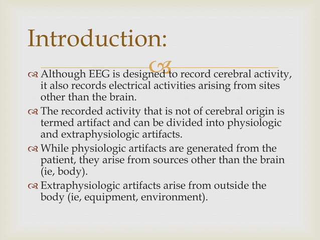 EEG artifacts | PPTX