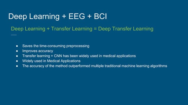 EEG Based BCI Applications with Deep Learning | PPTX | Artificial ...
