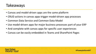 PowerPlatform World Tour Toronto 2019 - Introduction with canvas vs ...