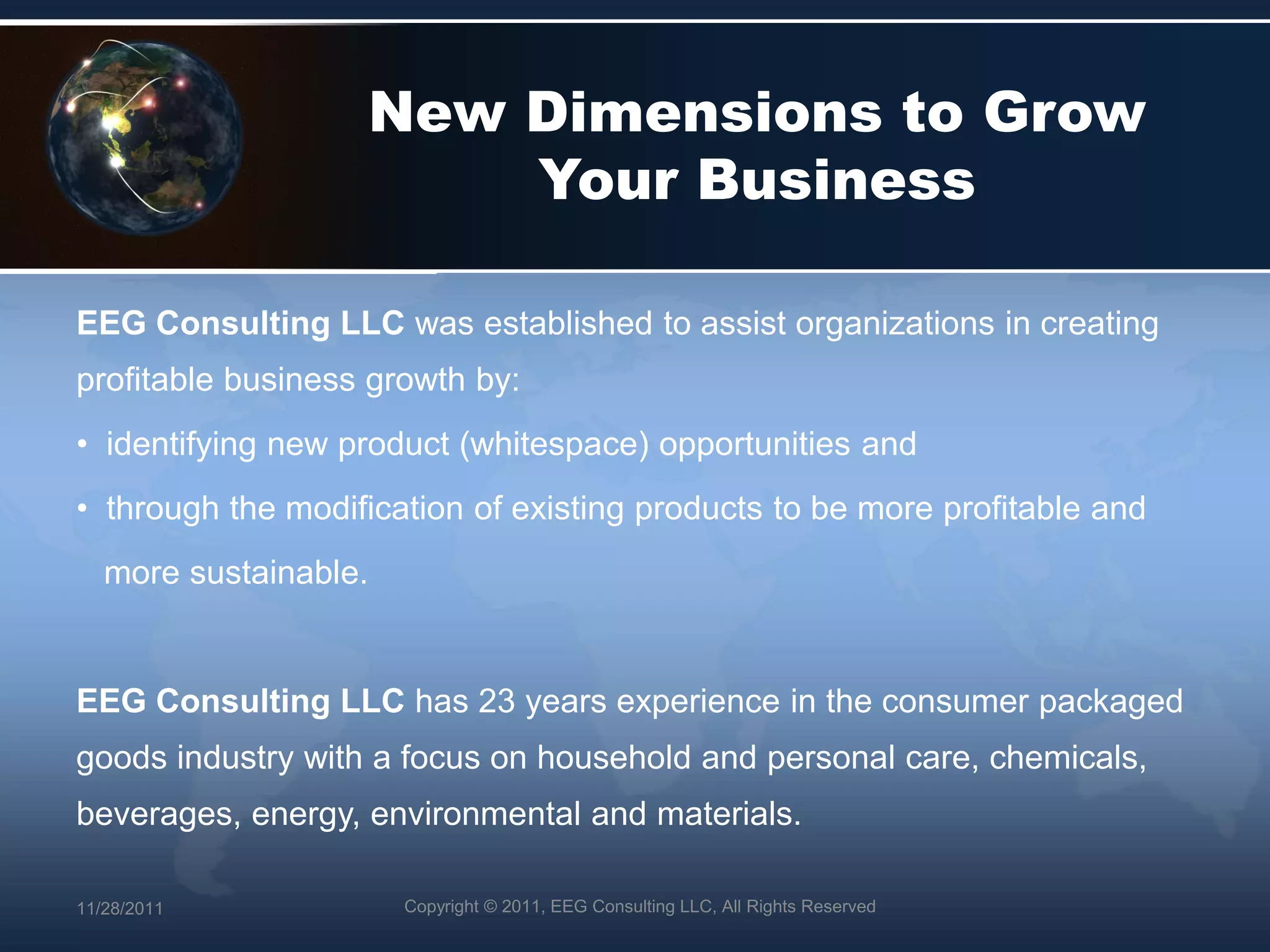 Eeg Consulting Llc Intro V1 | PDF