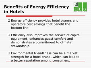 EEG- Energy Efficiency in Hotels | PPTX