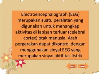Eeg (electroencephalograph) | PPTX