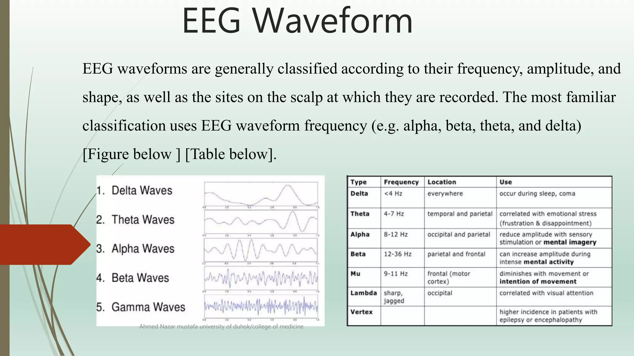 EEG (electroencephalogram) | PPTX
