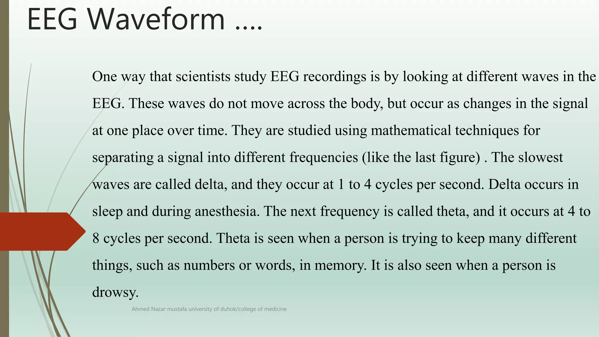 EEG (electroencephalogram) | PPTX