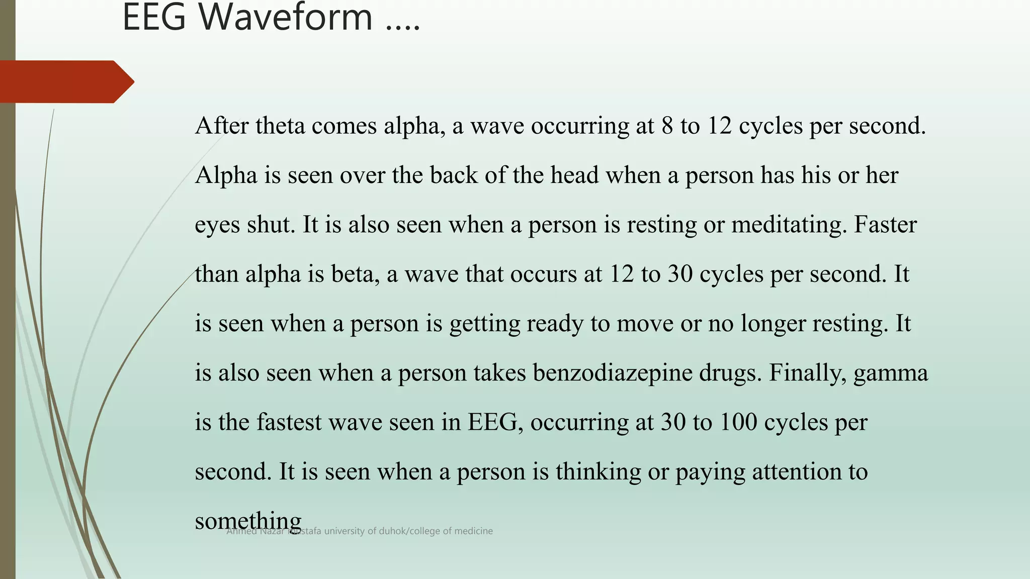 EEG (electroencephalogram) | PPTX