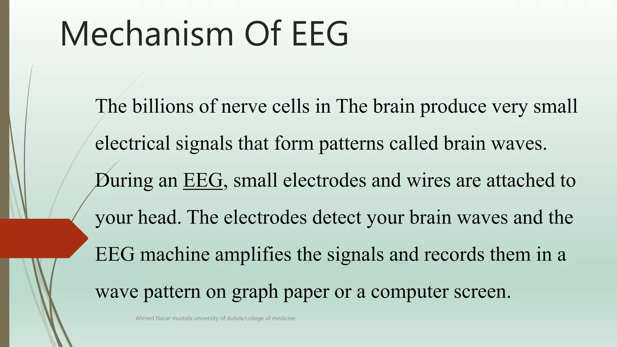 EEG (electroencephalogram) | PPTX