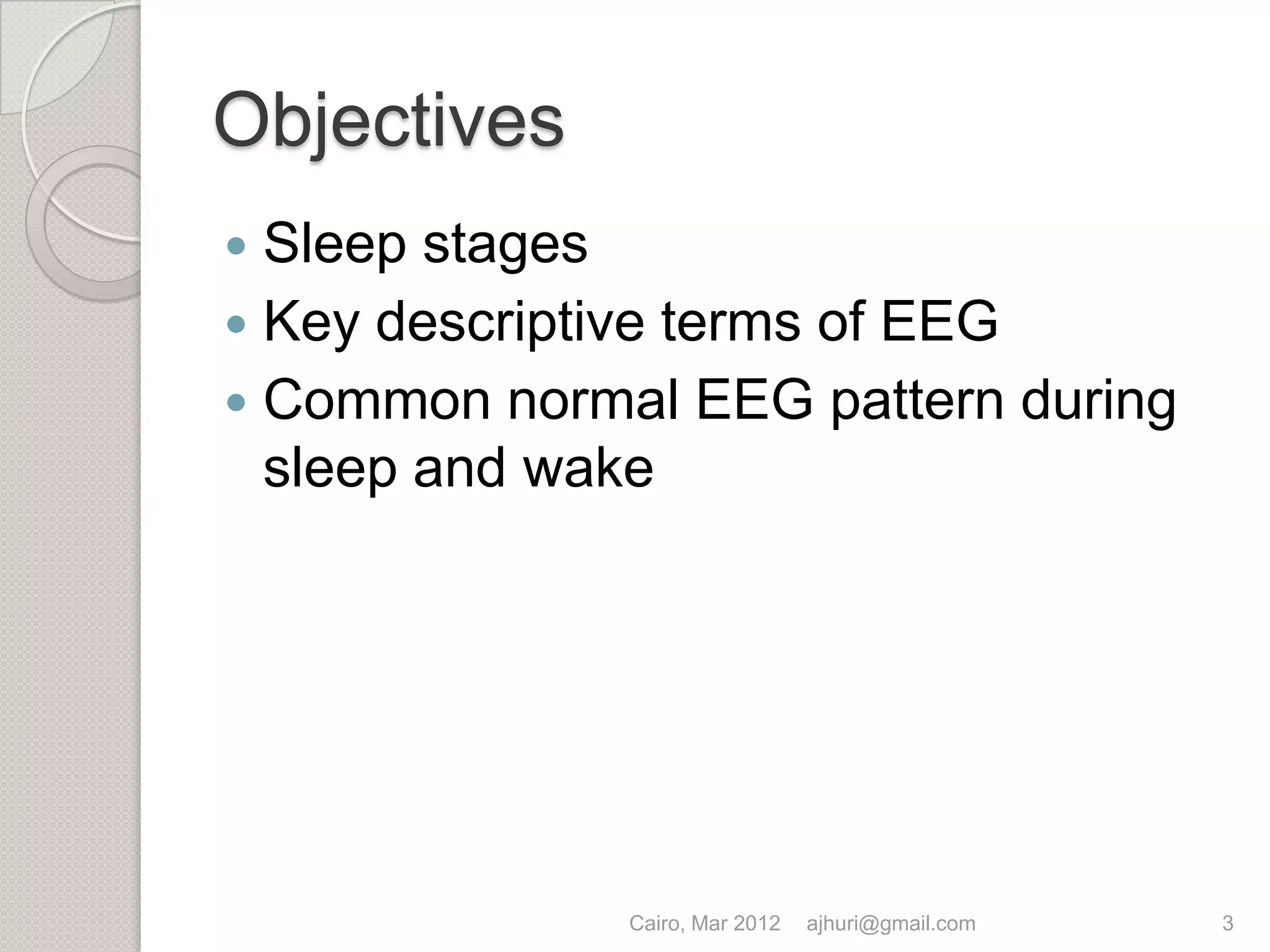 EEG for sleep lab | PPTX