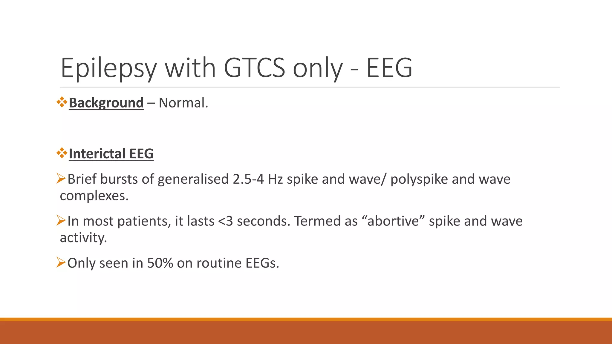 EEG in idiopathic generalised epilepsies | PPTX