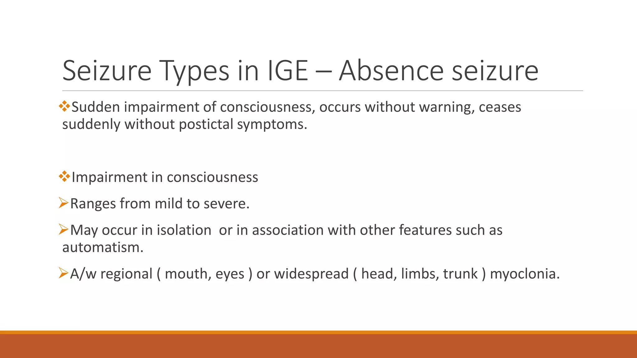 EEG in idiopathic generalised epilepsies | PPTX
