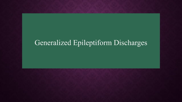 Epileptiform EEG abnormalities in adults and children | PPTX