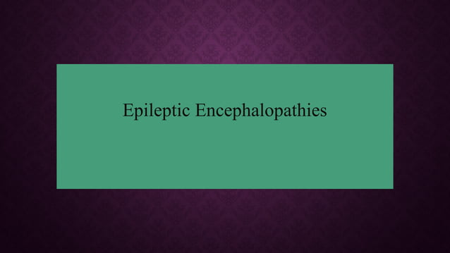 Epileptiform EEG abnormalities in adults and children | PPTX