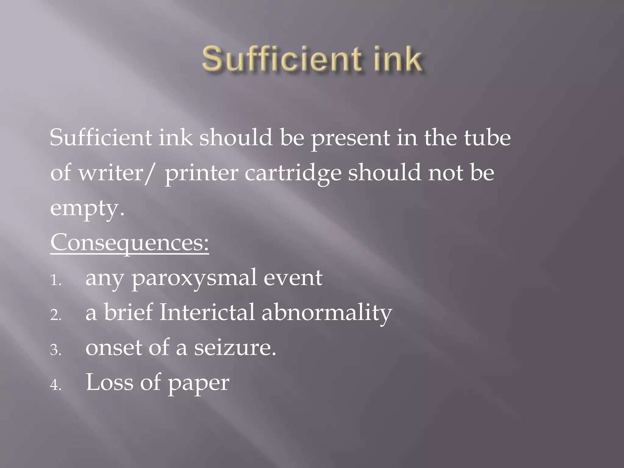 Eeg machine calibration | PPTX