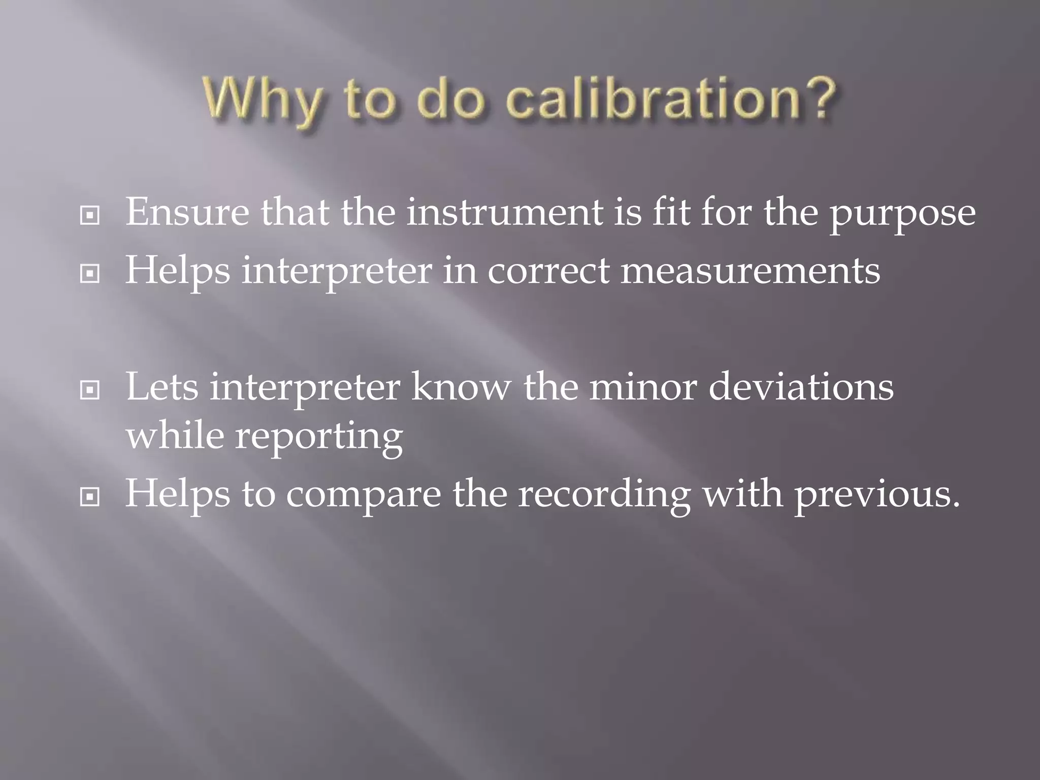 Eeg machine calibration | PPTX