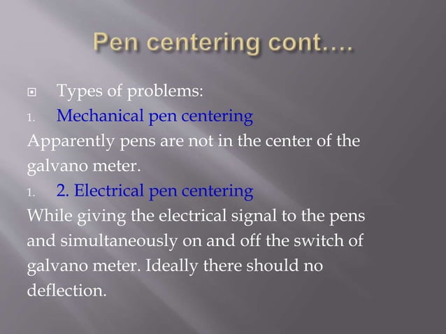 Eeg machine calibration | PPTX