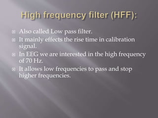 Eeg machine calibration | PPTX