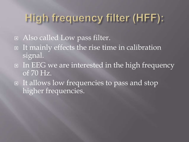 Eeg machine calibration | PPTX