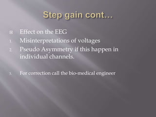 Eeg machine calibration | PPTX