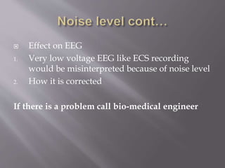Eeg machine calibration | PPTX