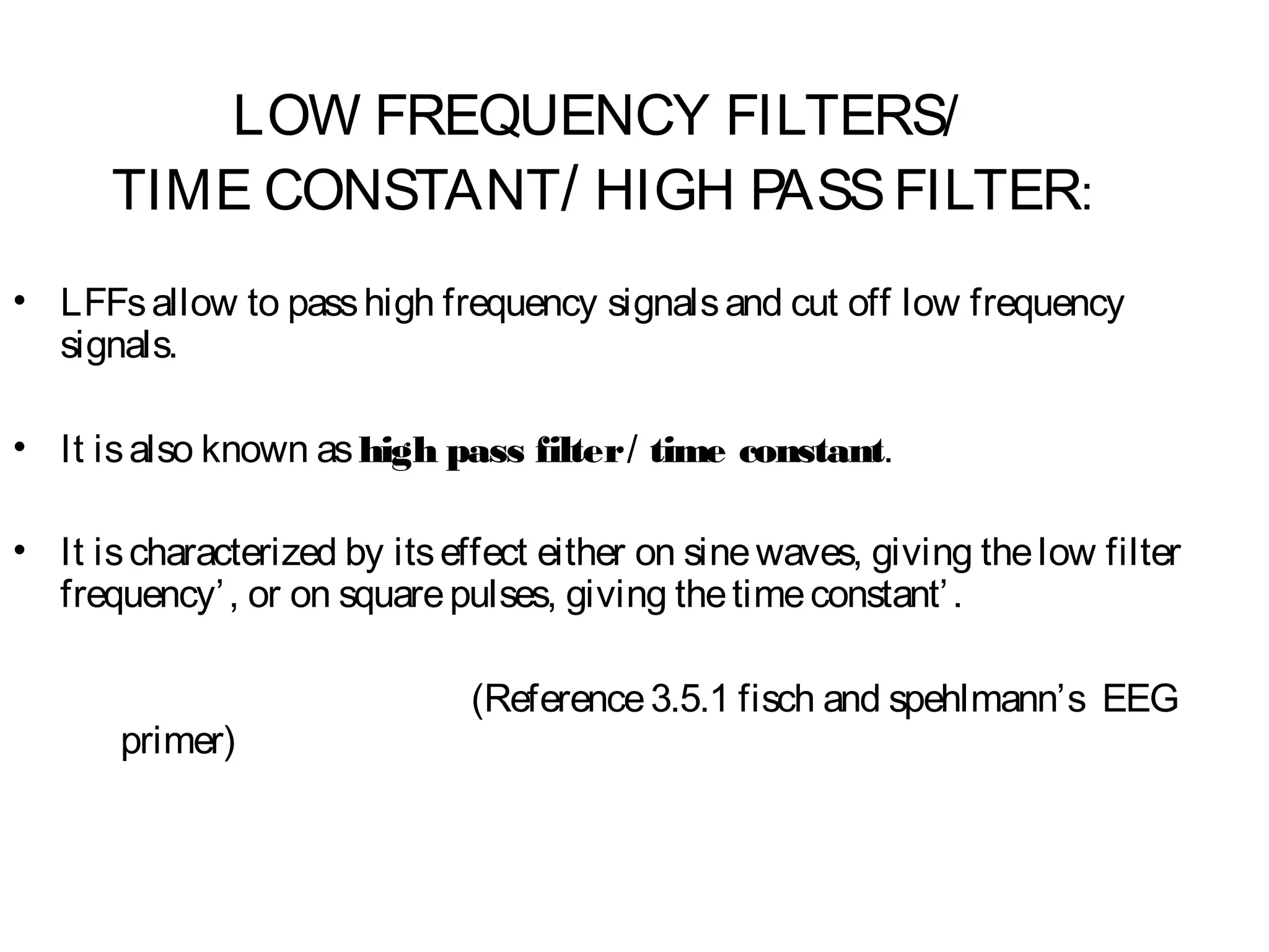 Eeg machine filters | PPT
