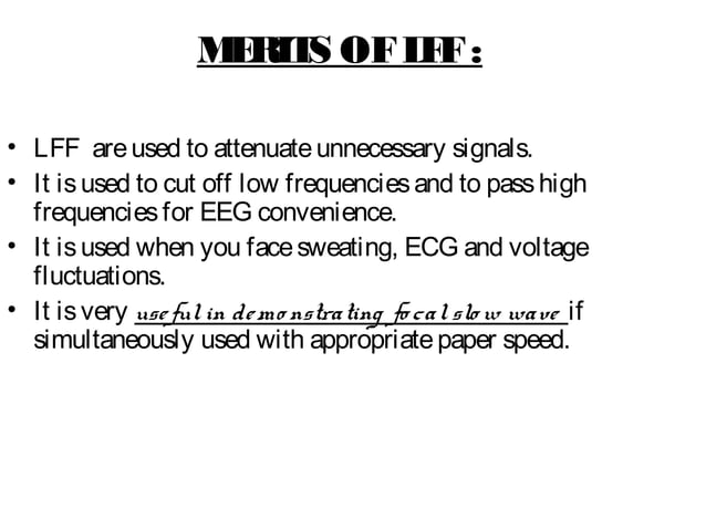 Eeg machine filters | PPT | Digital Audio | Computer Software and ...