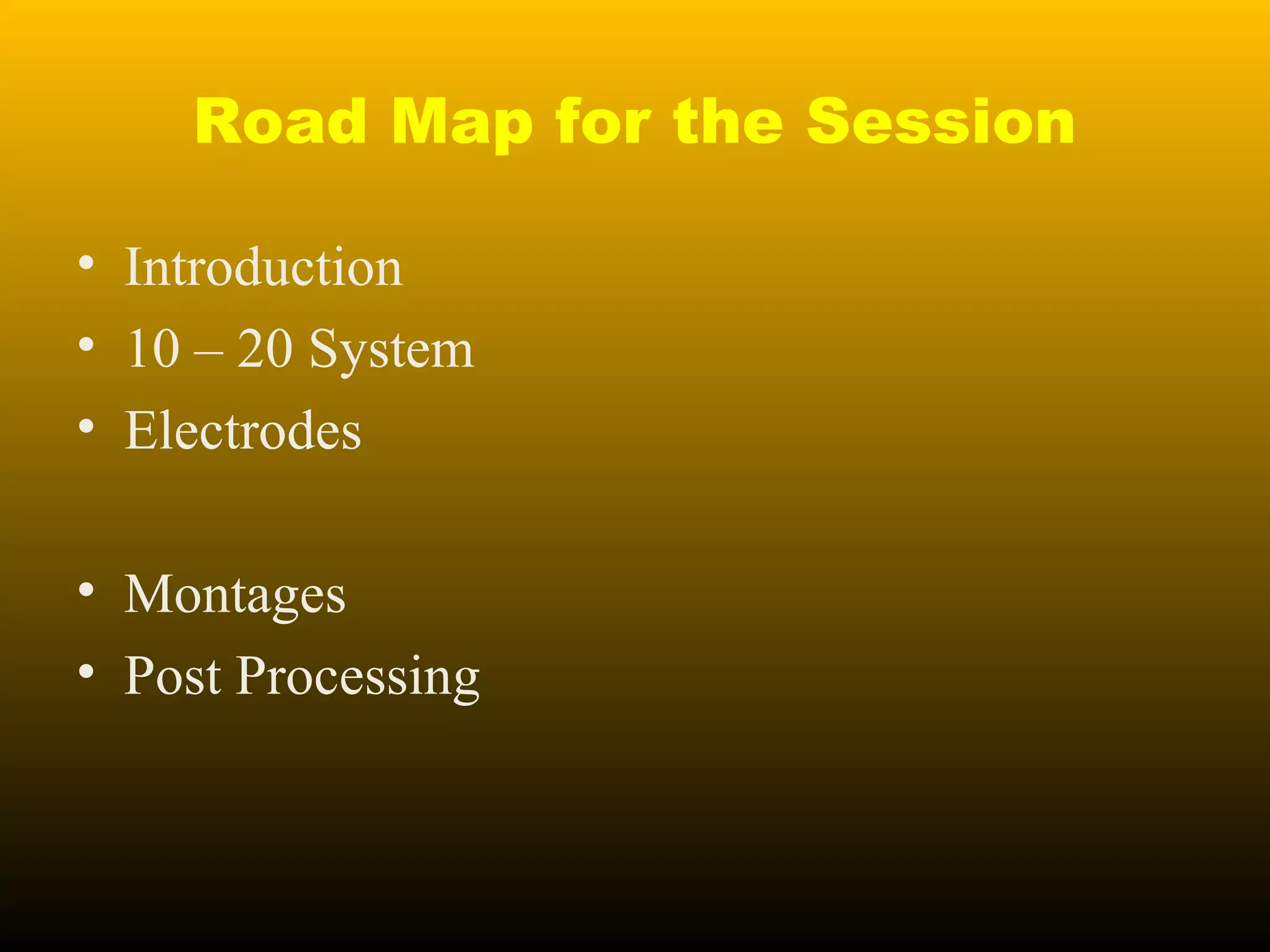 EEG - Montages, Equipment and Basic Physics | PPT