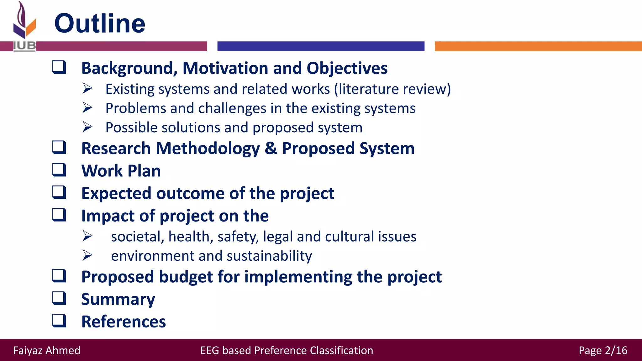 EEE400 1st Trimester Progress Presentation on EEG based Neuro-Marketing ...
