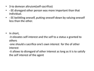 Ethical Egoism | PPTX