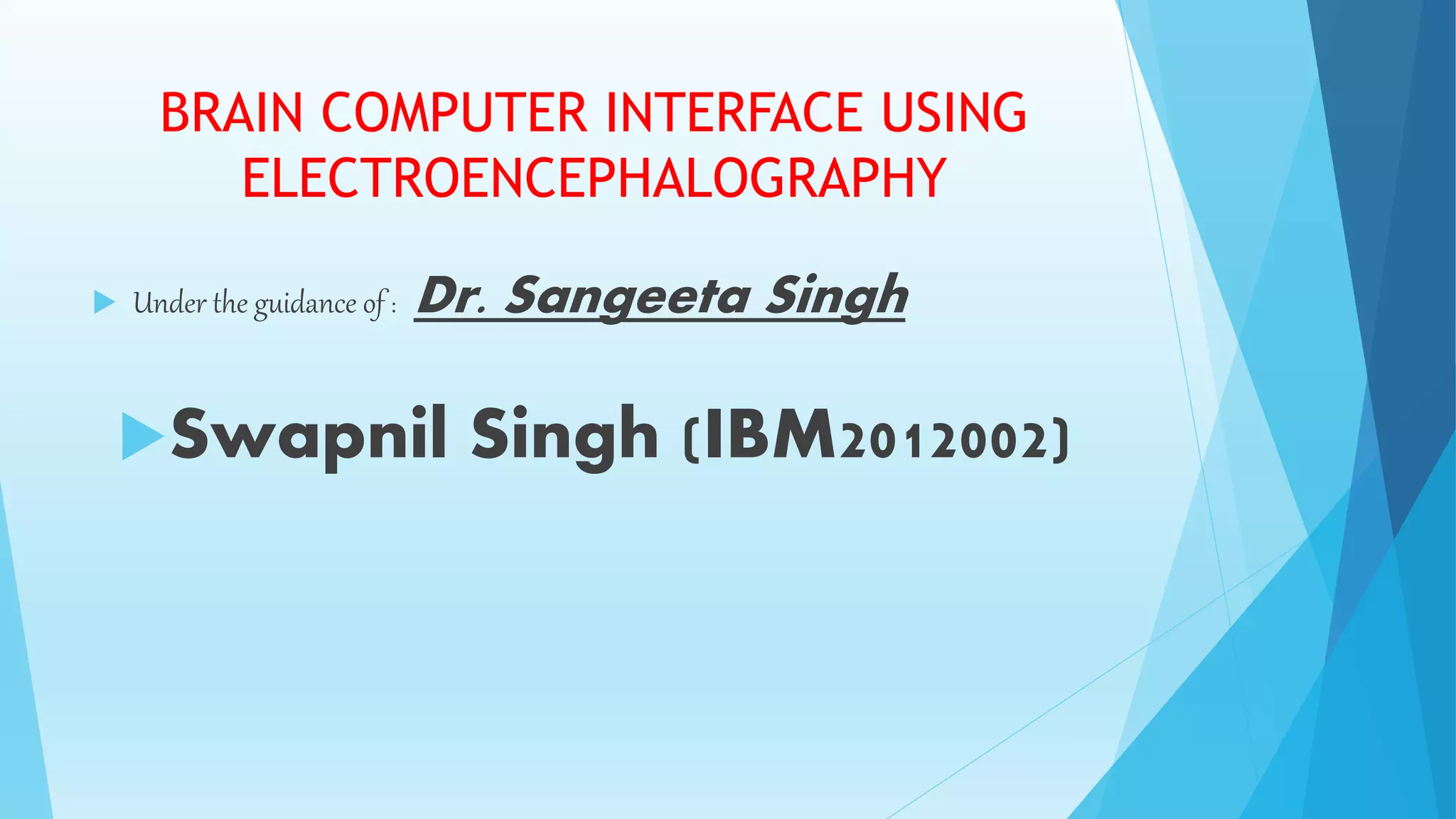 Eeg presentation | PPTX