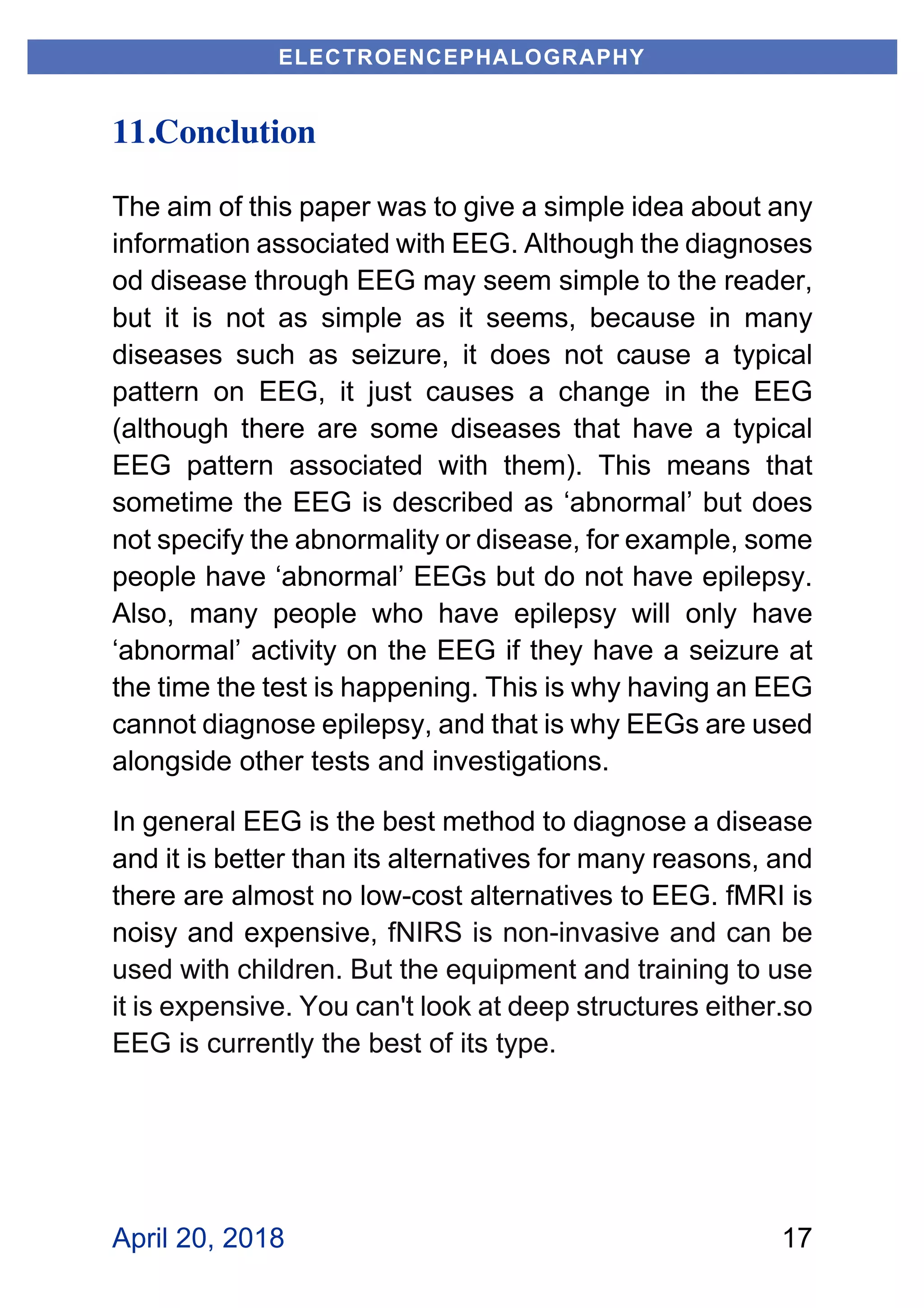 Electroencephalogram (EEG) | PDF