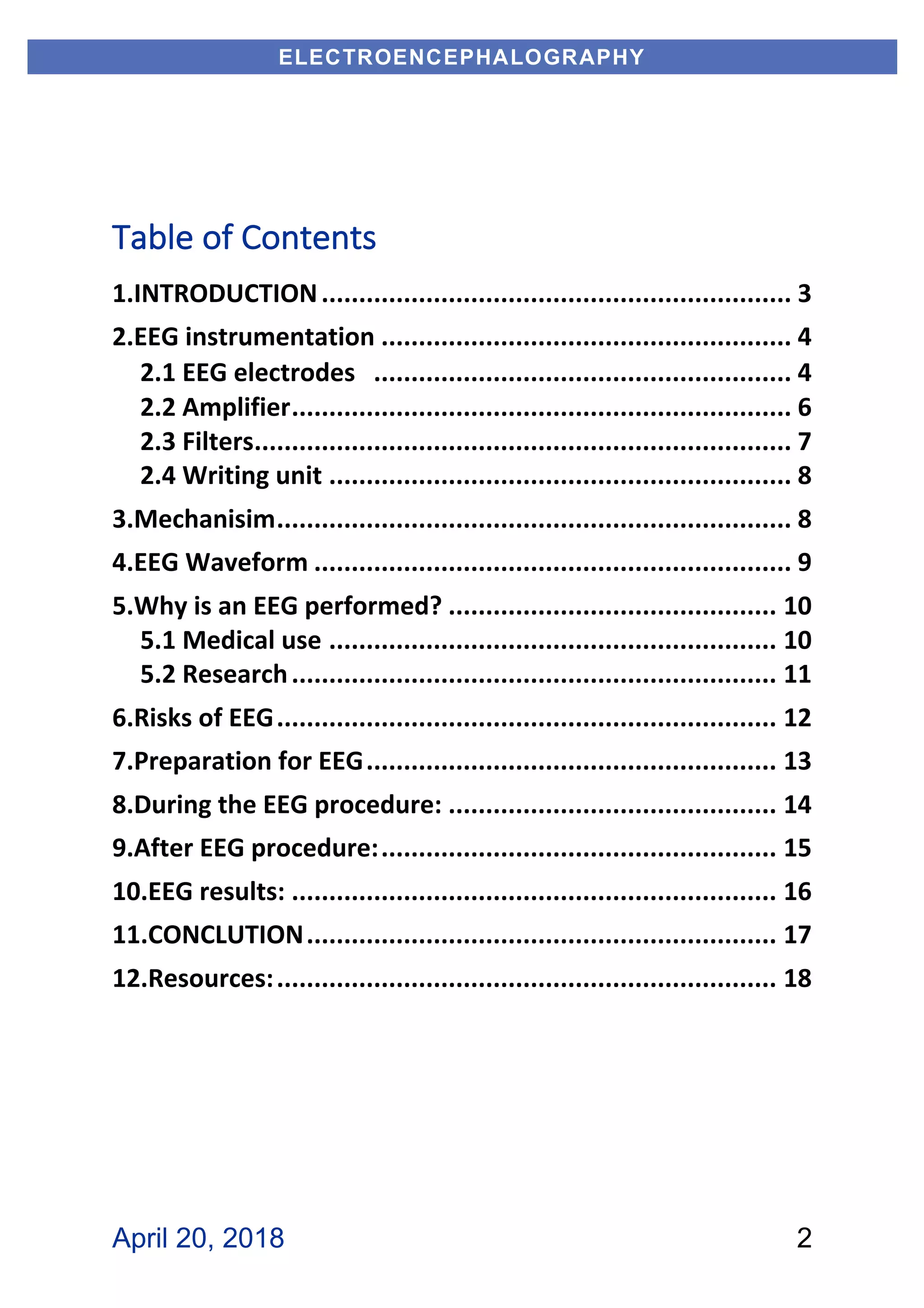 Electroencephalogram (EEG) | PDF
