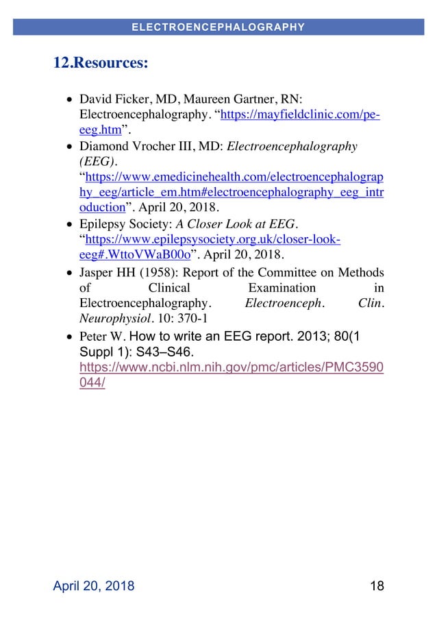 Electroencephalogram (EEG) | PDF