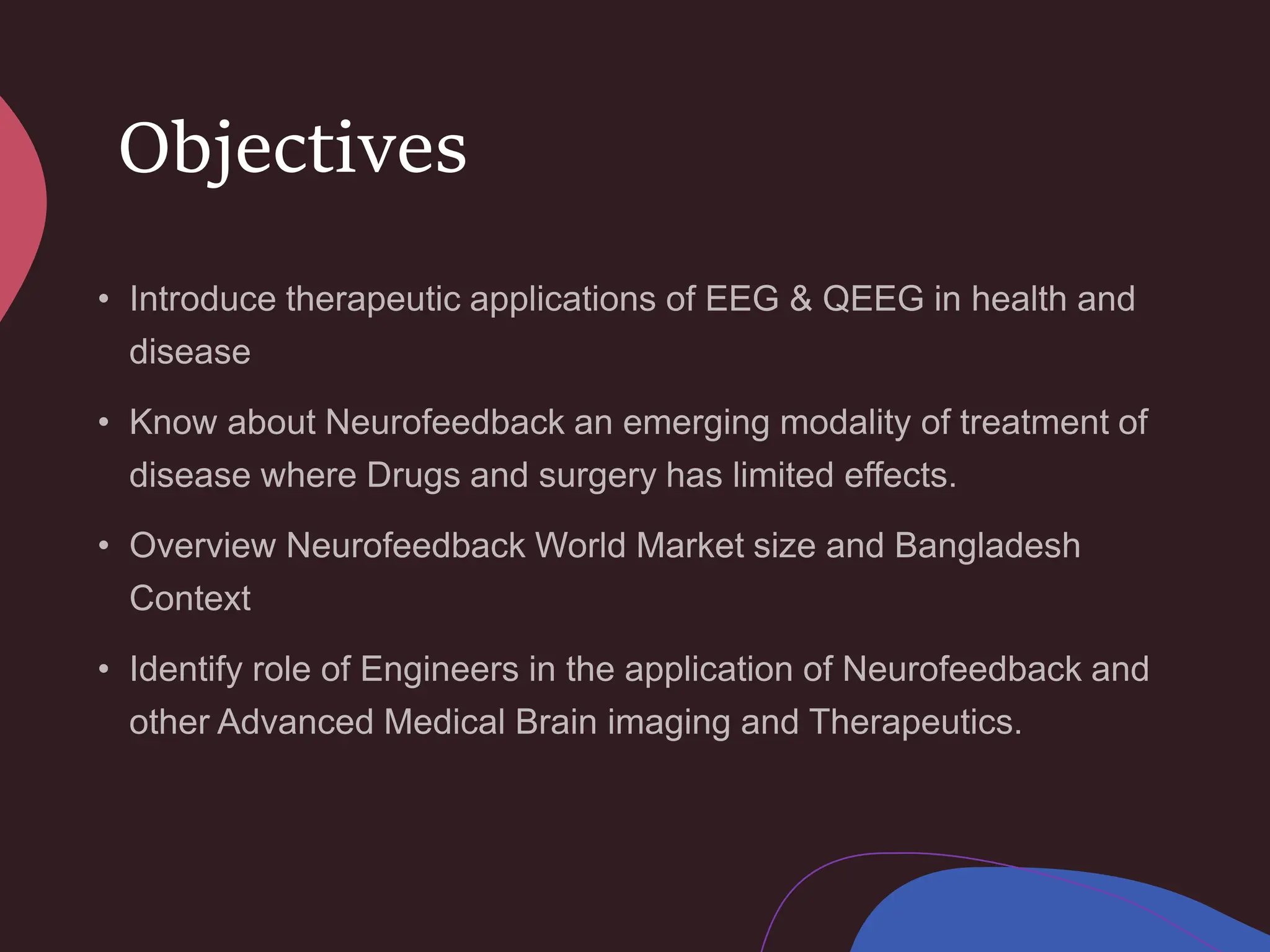 EEG signal processing and application to Neurofeedback : Operant ...